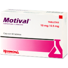 Motival, flufenazina, ansiedad, tabletas, Hormona, RX-neuropsiquiatria