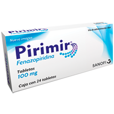 Pirimir, fenazopiridina, infecciones urinarias, tabletas, Sanofi, RX ...