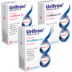 Urifron, inferferón alfa 2b, antiviral, solución, Probiomed, RX-rx