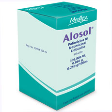 Alosol, polimixina B, neomicina, inflamación, solución, Kendrick, RX-rx