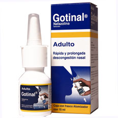 Gotinal, nafazolina, congestión nasal, solución, Boehringer, RX