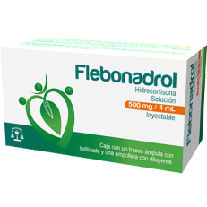 Flebonadrol, hidrocortisona, corticoesteroide, solución, Bruluart, RX ...