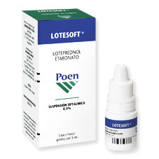 Lotesoft, loteprednol, inflamación ocular, suspensión, Italmex, RX-rx