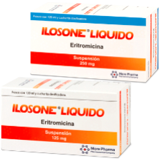Ilosone Líquido, eritromicina, antibiótico, suspensión, More, RX ...