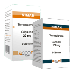 Niman, temozolomida, antineoplásico, cápsulas, Accord, RX-rx