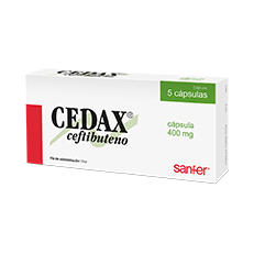 Cedax, cefibuten, antibiótico, cápsulas, Schering, RX