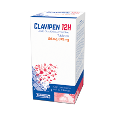 Clavipen 12H, amoxicilina, antibiótico, tabletas, Bruluagsa, RX ...