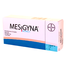 Mesigyna, noretisterona, anticonceptivo, solución, Bayer, RX-ginecologia