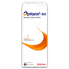 Optazol-Ko, neomicina, diarrea, suspensión, Hormona, RX-gastroenterologia
