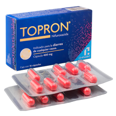 Topron, nifuroxazida, diarrea, cápsulas, suspensión, Chinoin, OTC ...